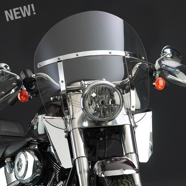National Cycle Switchblade Chopped Clear Windshield for Harley Davidson ...