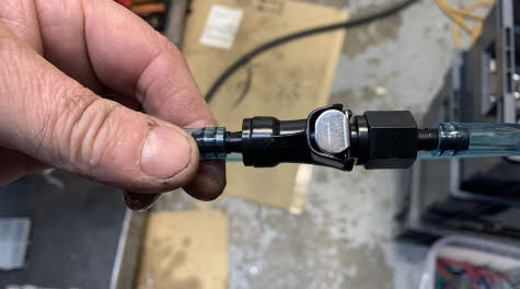 Harley Davidson gas fuel tank Link Pipe connector quick release no more ...