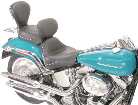 MUSTANG SEAT STUDDED PASSENGER PAD FOR FOR SOLO WITH DRIVER BACKREST ...