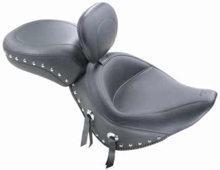 MUSTANG SEAT STUDDED PASSENGER PAD FOR SOLO WITH DRIVER BACKREST ...