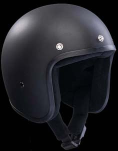 Bandit Jet Flat Black Motorcycle Helmet