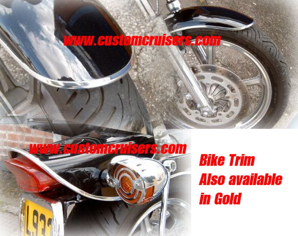 Motorcycle Chrome motorcycle Trim Protector windshield