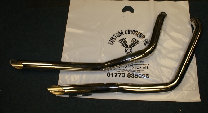 Harley Davidson FXR exhaust drag pipes 2 " 1984--1994