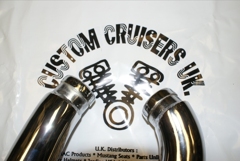 Harley Davidson PANHEAD exhaust Drag pipes 1 3/4 inch 1948-1965 E F FL FLH