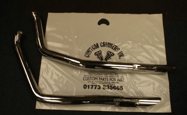 Harley Davidson PANHEAD exhaust Drag pipes 1 3/4 inch 1948-1965 E F FL FLH