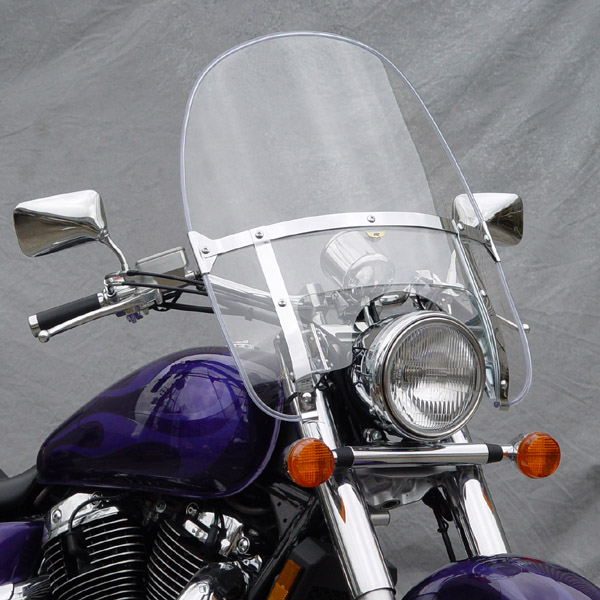 Kawasaki VN900 Classic Windscreen Beaded Heavy Duty Windshield Clear ...