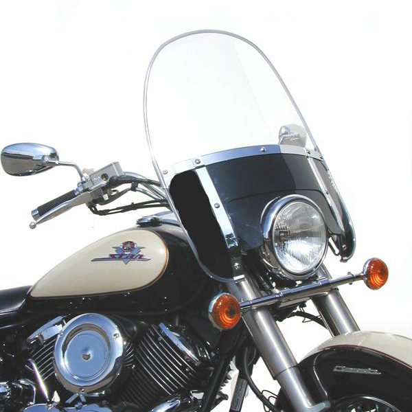 Beaded Heavy Duty Wide Frame Windshield - Black