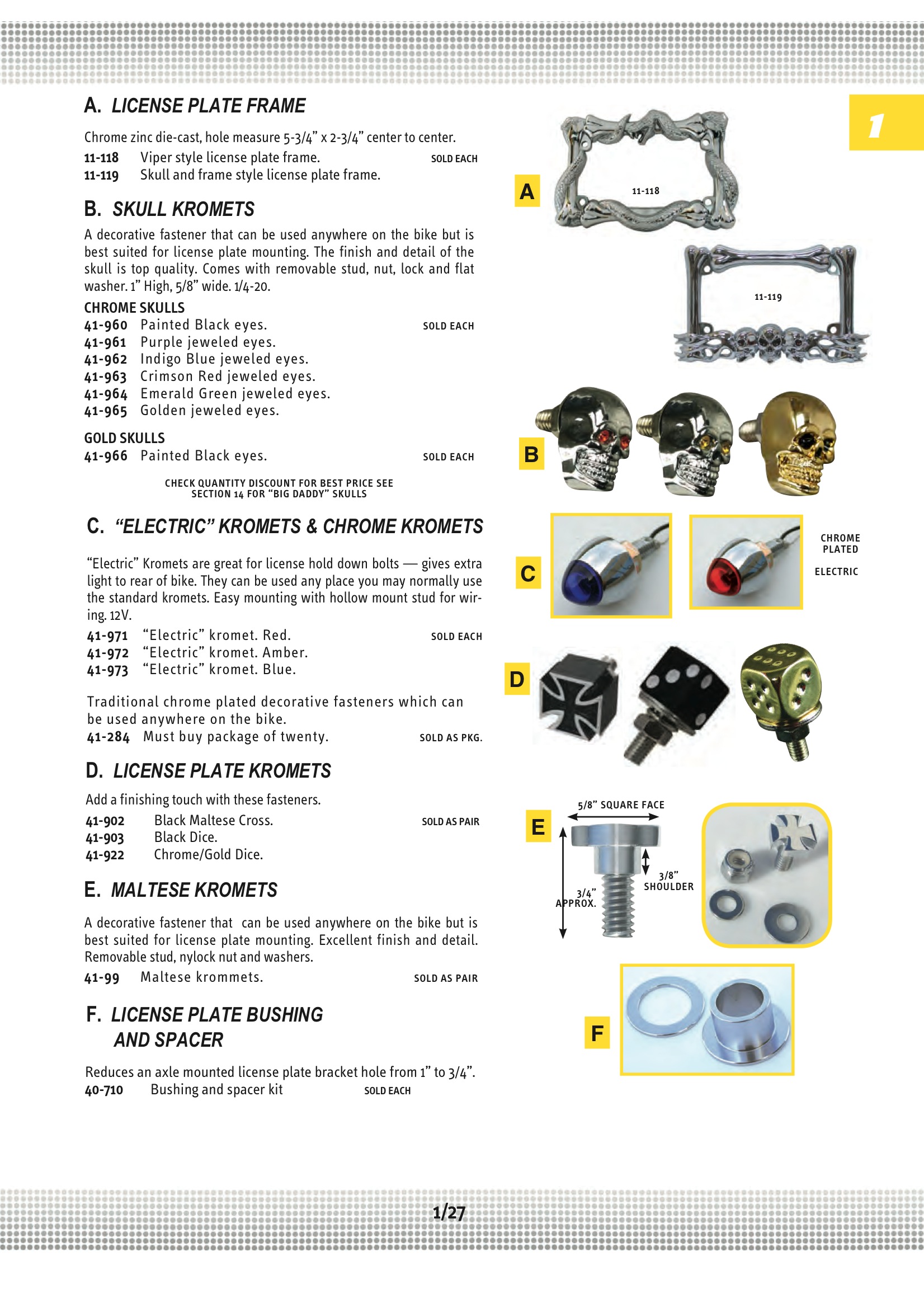 Ultima ELECTRIC KROMET AMBER; Midwest 41-972