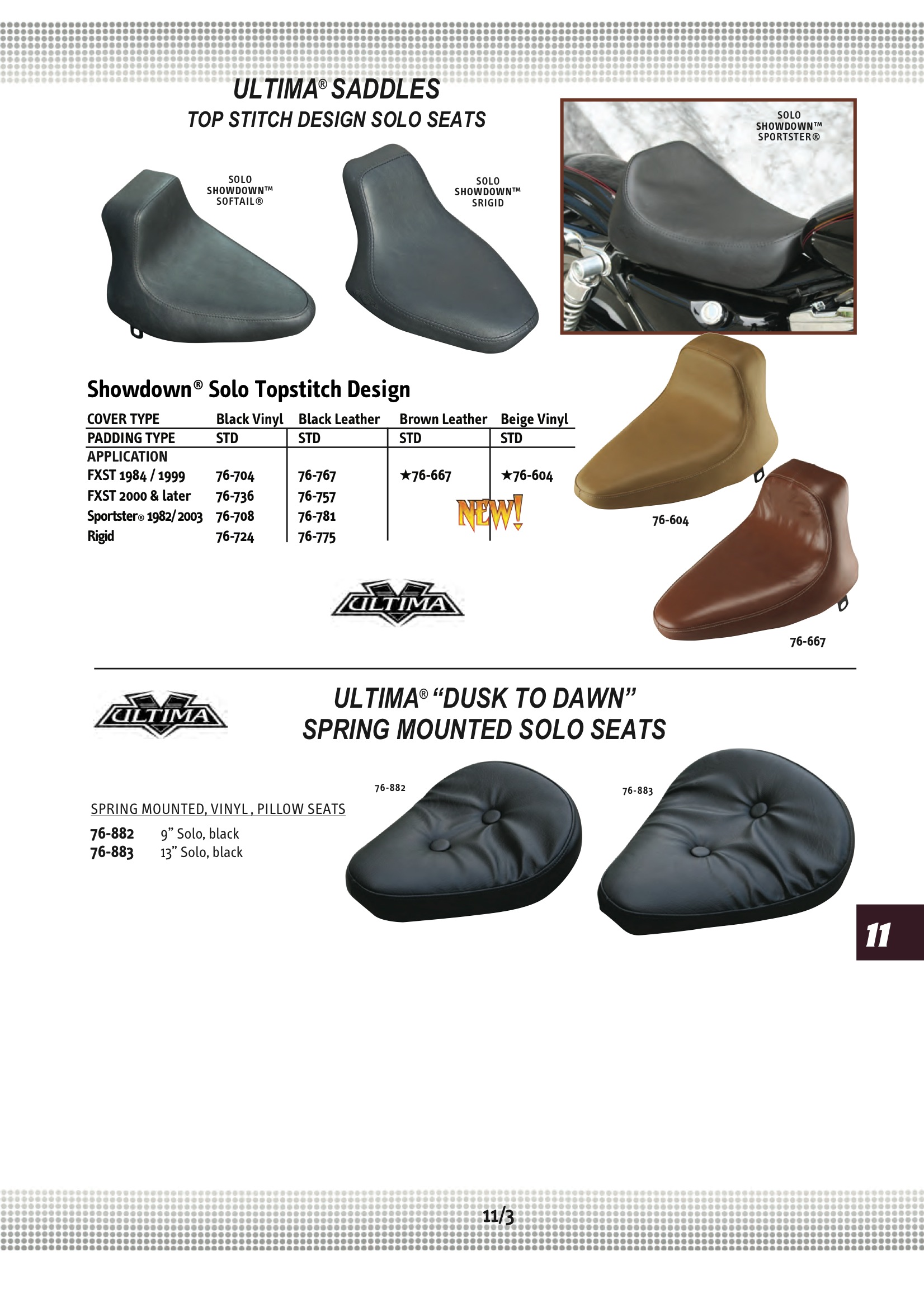 Ultima ULTIMA SEAT,SOLO SHWDWN;RIGID Midwest 76-724