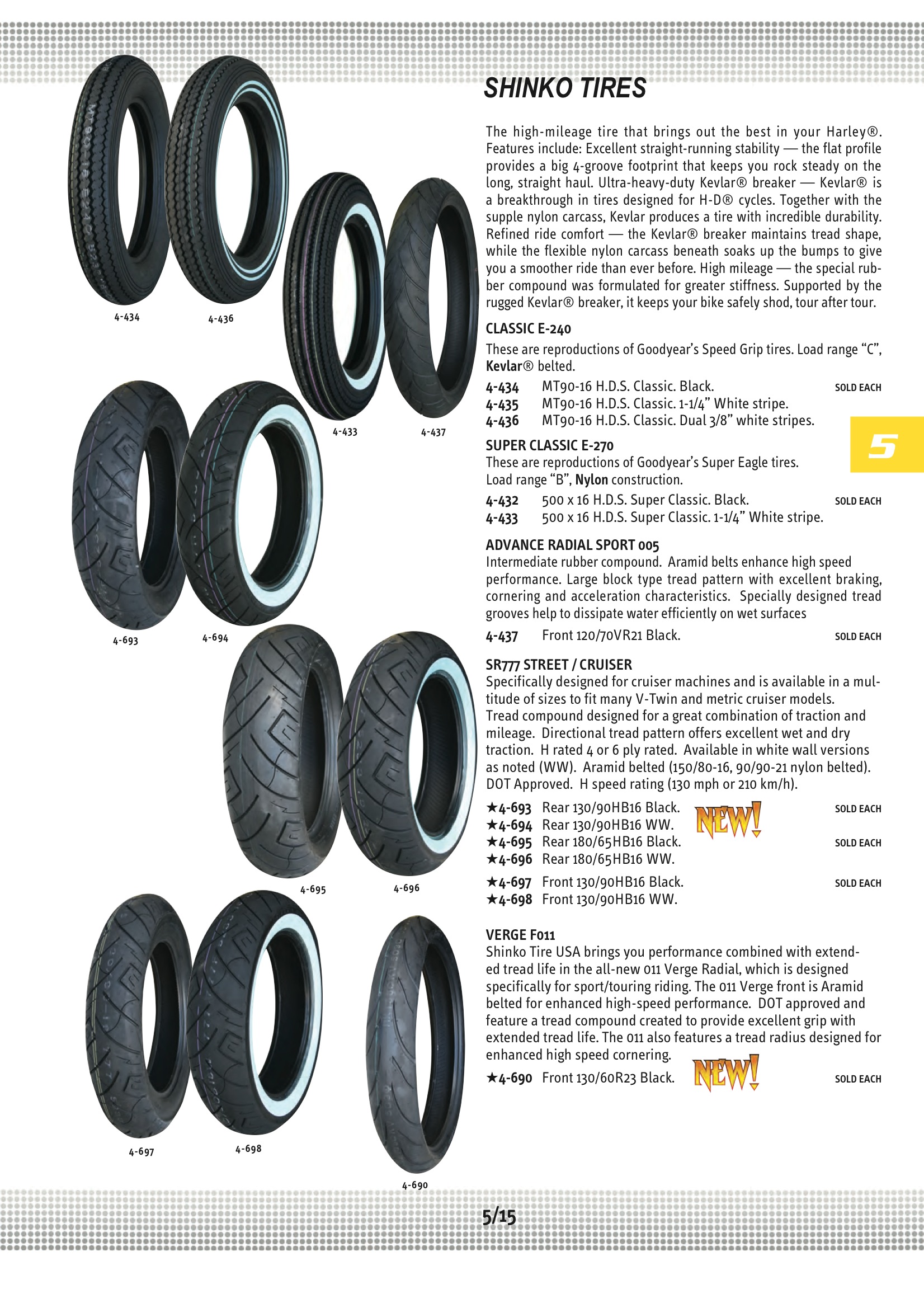 Ultima Tyre,HDS CLASSIC 1-1/4;WIDE W E-240 Midwest 4-435