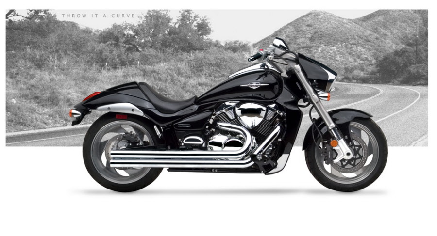 Suzuki M1800R VZR1800R Exhaust M109R American Classic II Chrome DG Hard ...