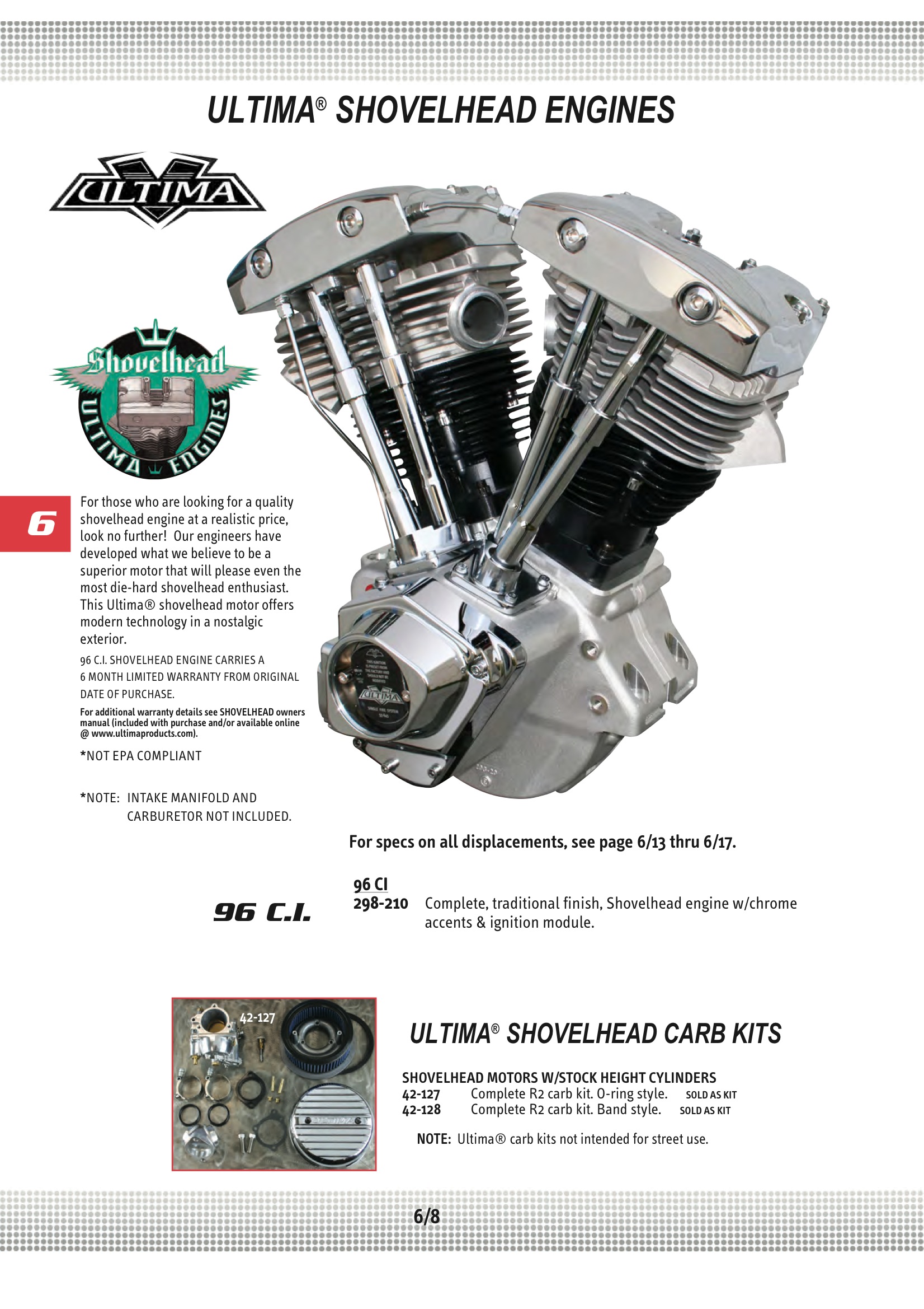 Ultima Ultima Shovelhead 96 Traditional Finish Midwest 298 210
