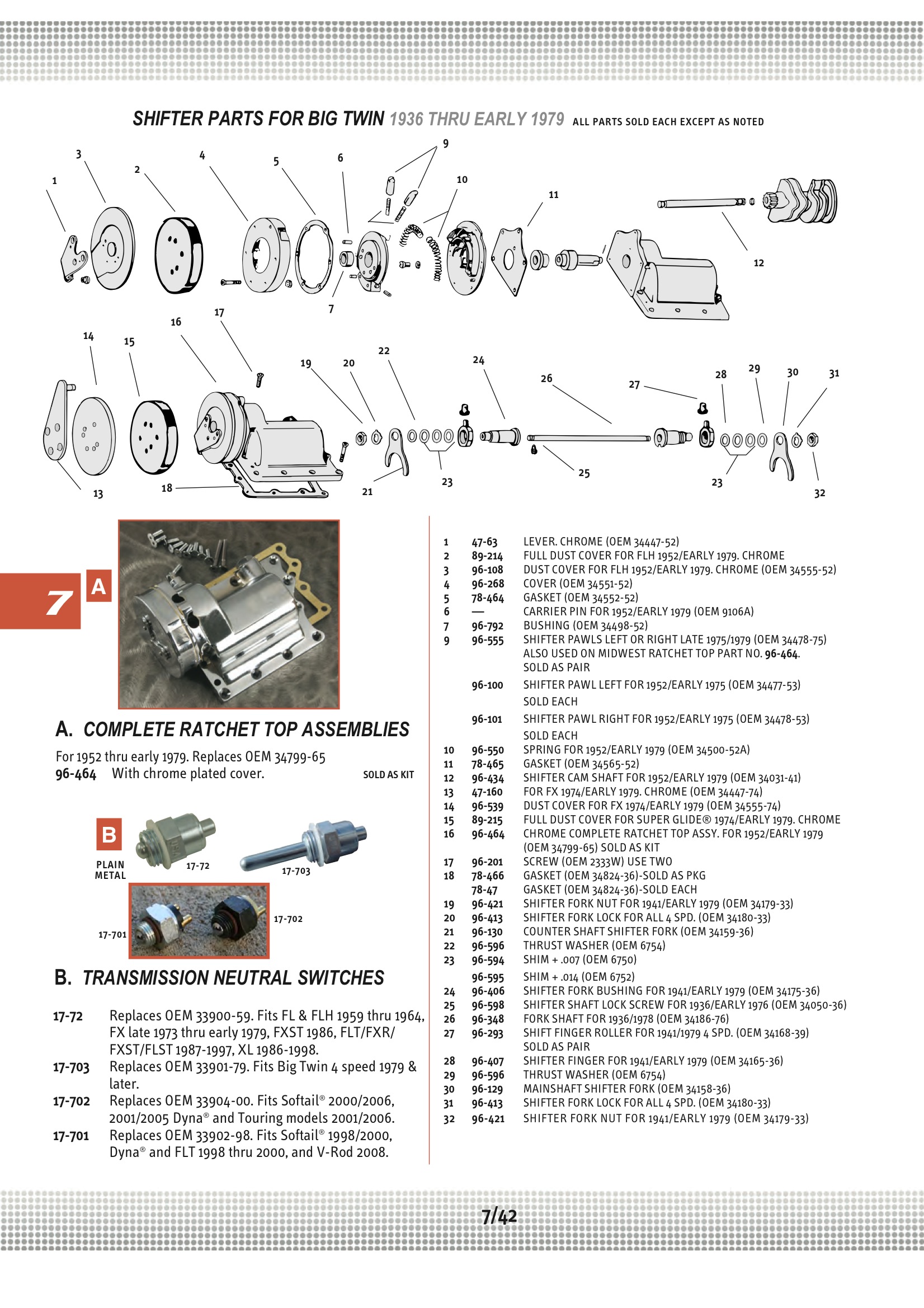 Ultima SHIFTER PAWLS 53-E75;LEFT 34477-53 Midwest 96-100