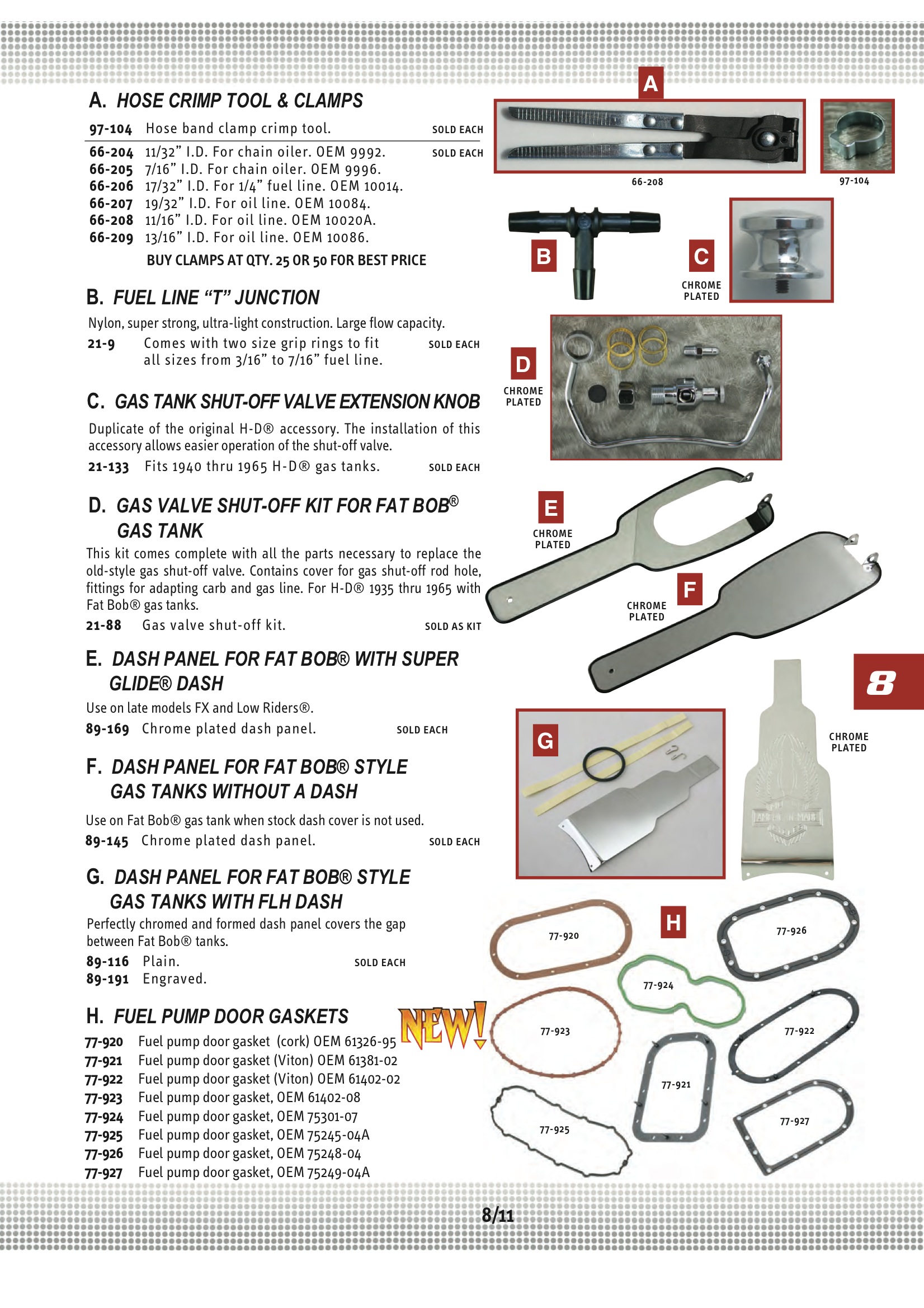 Ultima FUEL PUMP DOOR GSKT;61381-02 Midwest 77-921