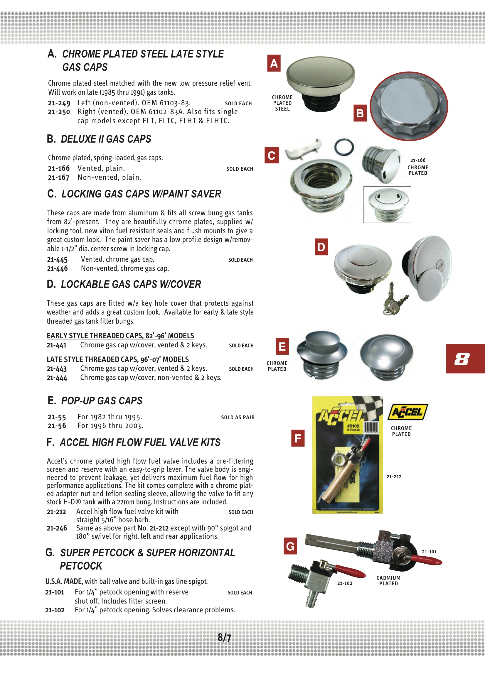 Ultima HIGH FLOW PETCOCK ACCEL; Midwest 21-212