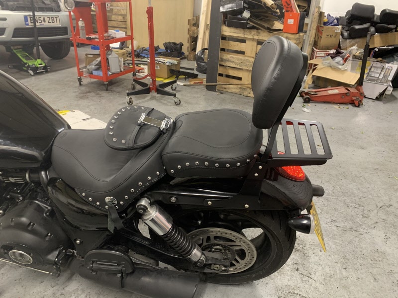 Triumph Thunderbird Storm Sissybar backrest passenger with pad and ...