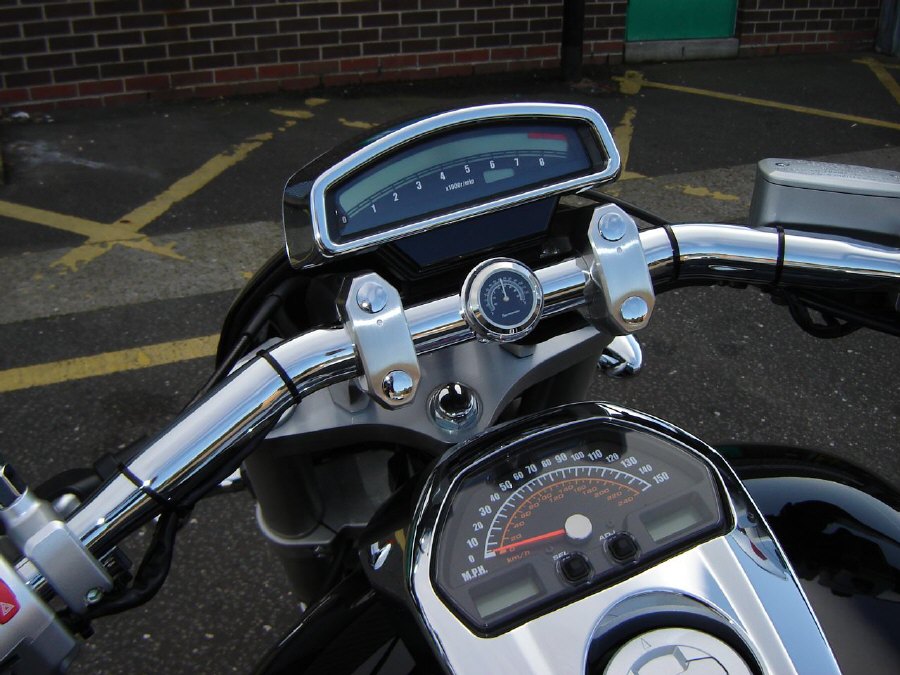 Triumph Motorcycle Clock Handlebar Clock bike thermometer temp gauge Watch