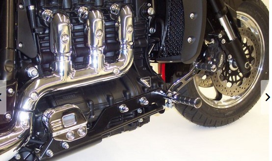 Triumph Rocket 3 forward controls forward footrests adjustable 3 ways ...