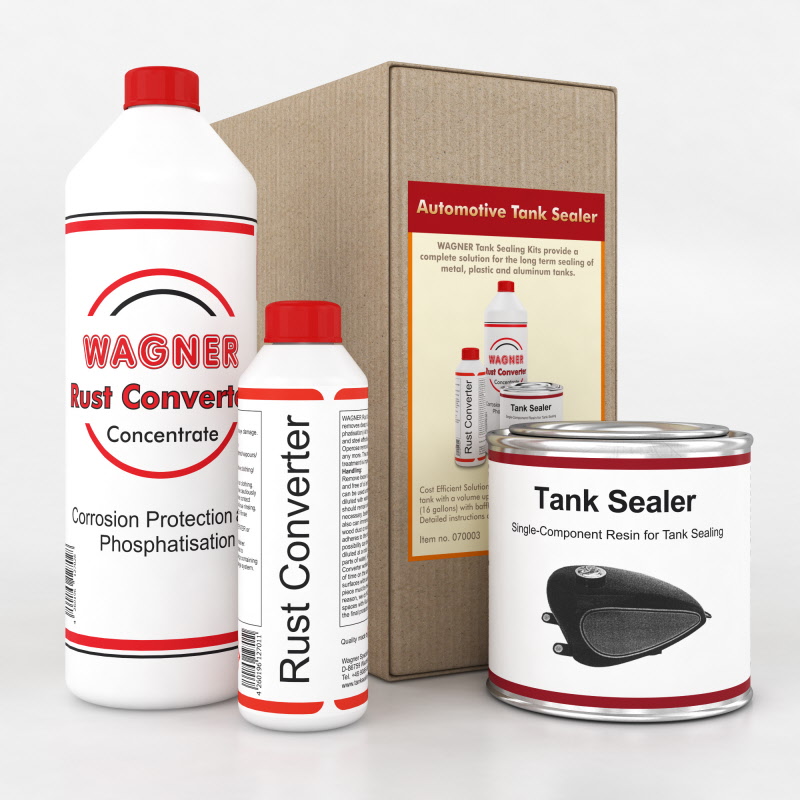 WAGNER Motorcycle Fuel Tank motorbike Petrol Tank Resin | WagTankseal