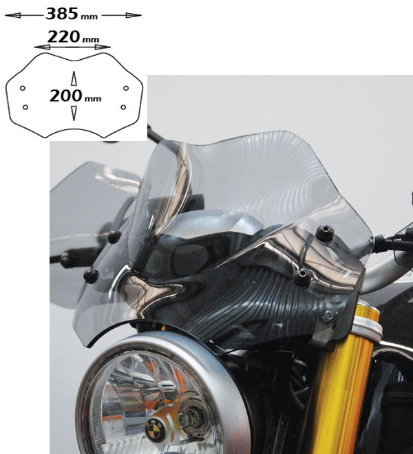BMW R-NINE-T Windshield windscreen Magnum low model SC1150
