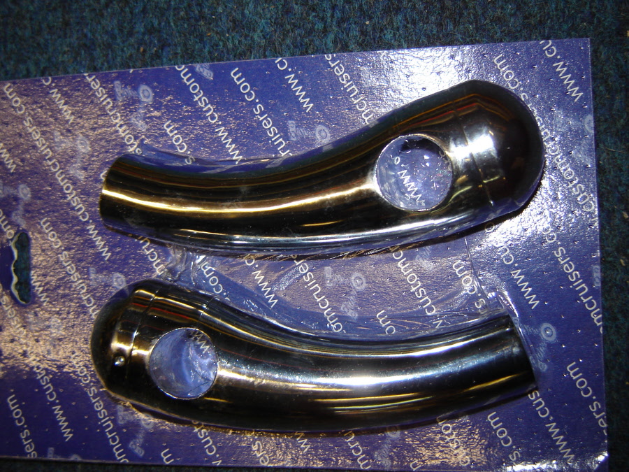 Motorcycle handlebar risers pull back 6 inch
