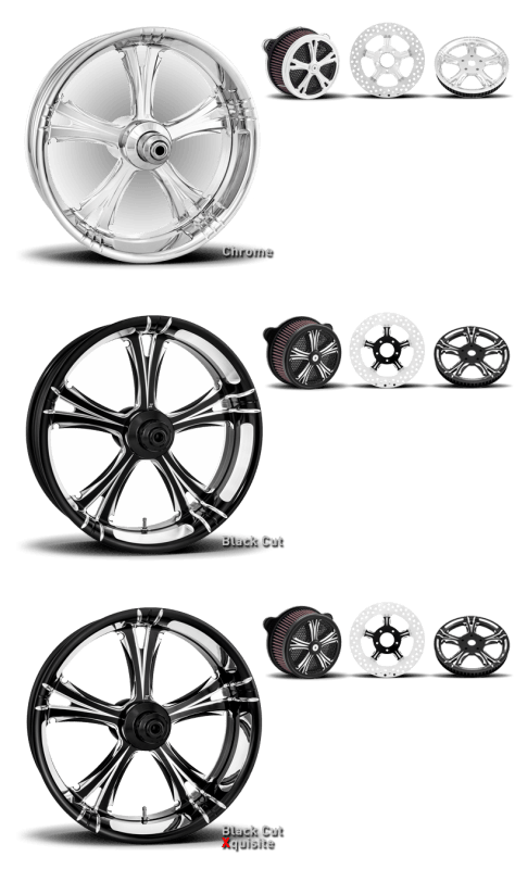 Xtreme Machine Fierce Wheel In Chrome Black Cut and Black Cut Xquisite ...