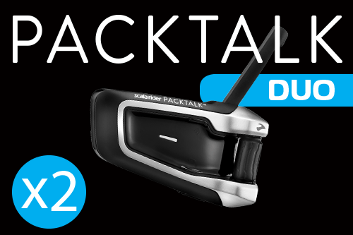 Cardo Scala Rider PackTalk Duo Motorcycle Bluetooth H/Free With DMC ...