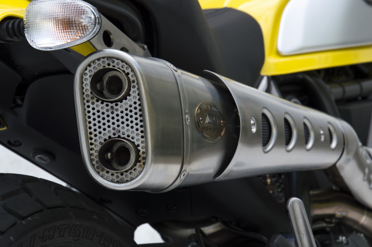 Ducati Scrambler Exhaust Zard High Mounted Full system 2 into 1 ...