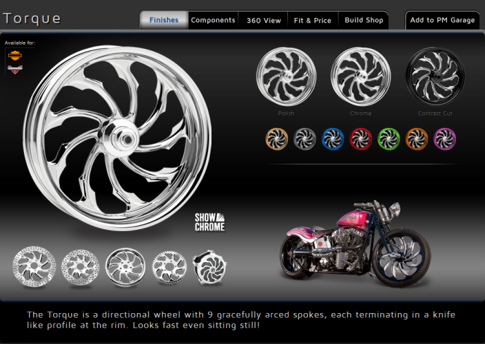 Harley-Davidson Billet Wheel 18 X 5.5 FORGED TORQUE Performance Machine ...