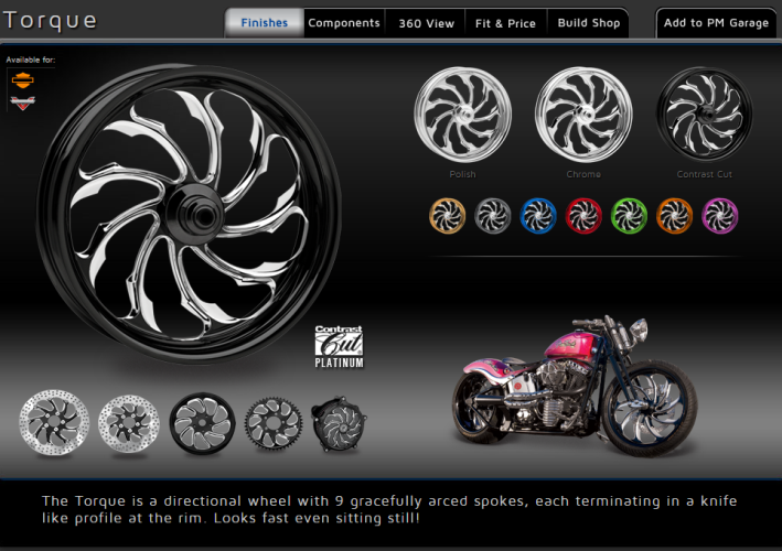 Harley-Davidson Billet Wheel 19 X 2.15 FORGED TORQUE Performance ...