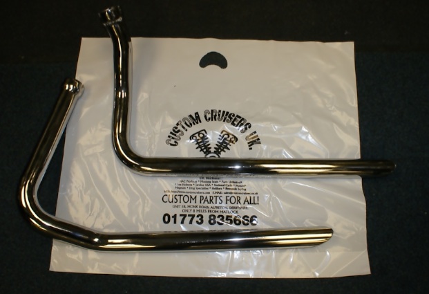 Harley Davidson PANHEAD exhaust Drag pipes 1 3/4 inch 1948-1965 E F FL FLH