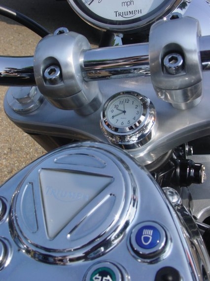 Motorcycle Stem Nut Clock - Triumph Motorcycle stem nut clockr Clock ...