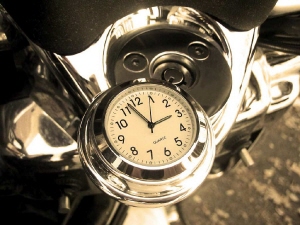 motorcycle Clock handlebar stem nut watch motorbike Gauge and mounts