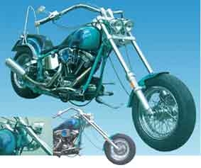 Harley Softail -sportster Raked triple tree 13 degree Front End Kit for ...