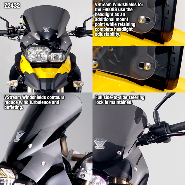 BMW F800GS Vstream Short Sport Windshield