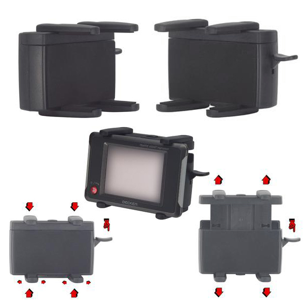 Motorcycle GPS Sat Nav adjustable holder by Ztechnik Accessory Mount ...